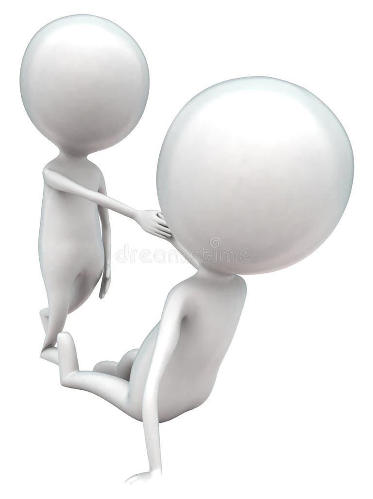 3d Man Helping Another Person Stock Illustrations – 47 3d Man Helping ...