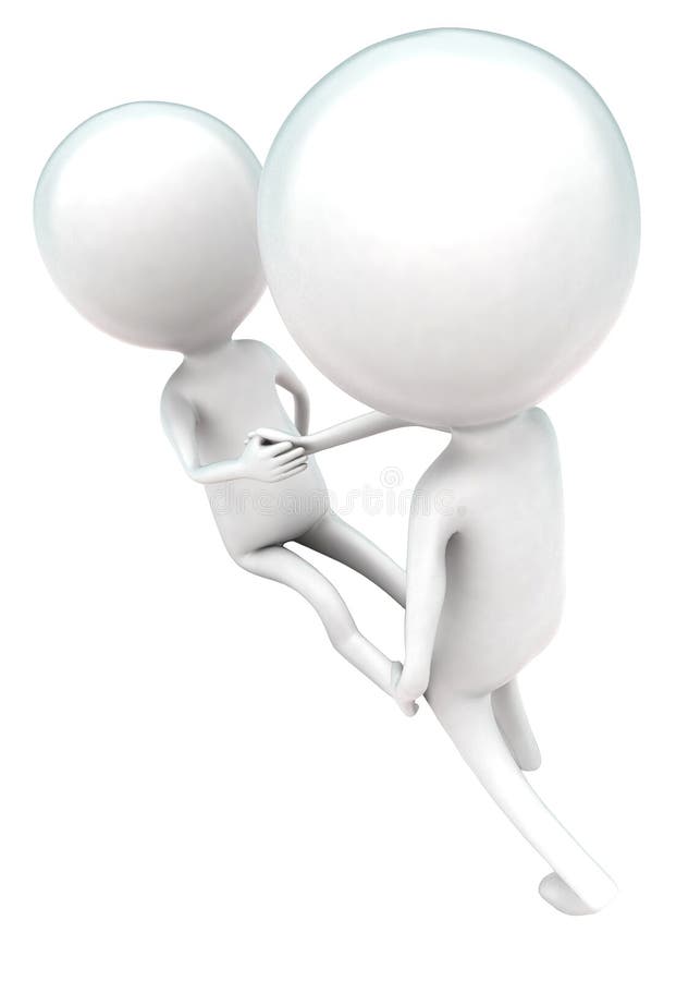 3d Man Helping Another Who is Lying in the Floor Concept Stock ...