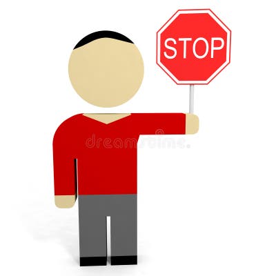 Man Stop Sign Stock Illustrations – 22,612 Man Stop Sign Stock ...