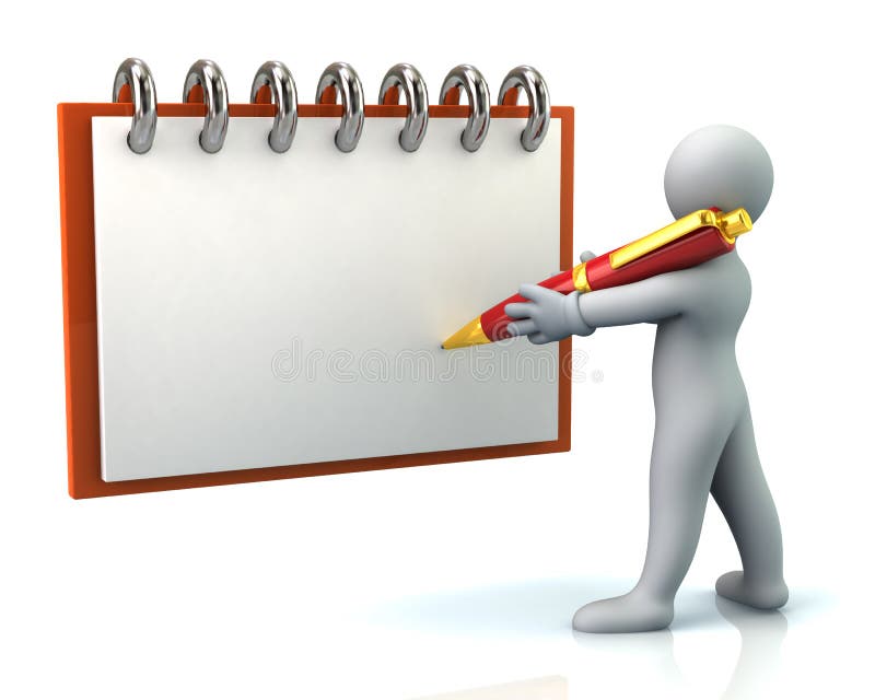 3d Man Tablet Writing Stock Illustrations – 121 3d Man Tablet Writing ...