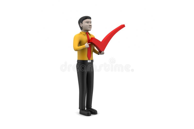 3d Man Holding Right Sign Stock Illustrations – 96 3d Man Holding Right ...
