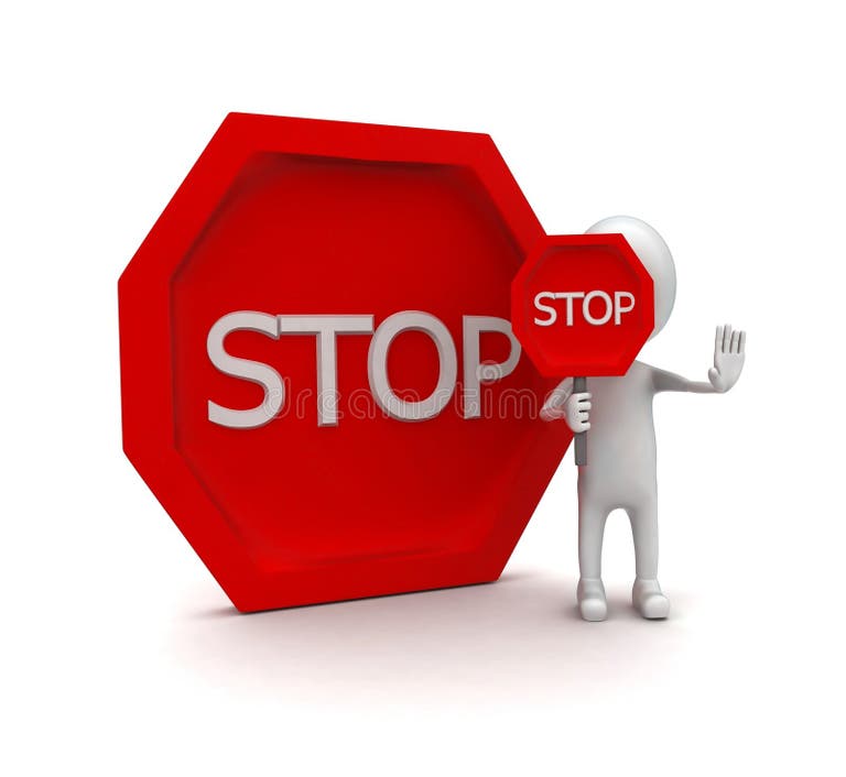 Man Stop Sign Stock Illustrations – 21,761 Man Stop Sign Stock ...