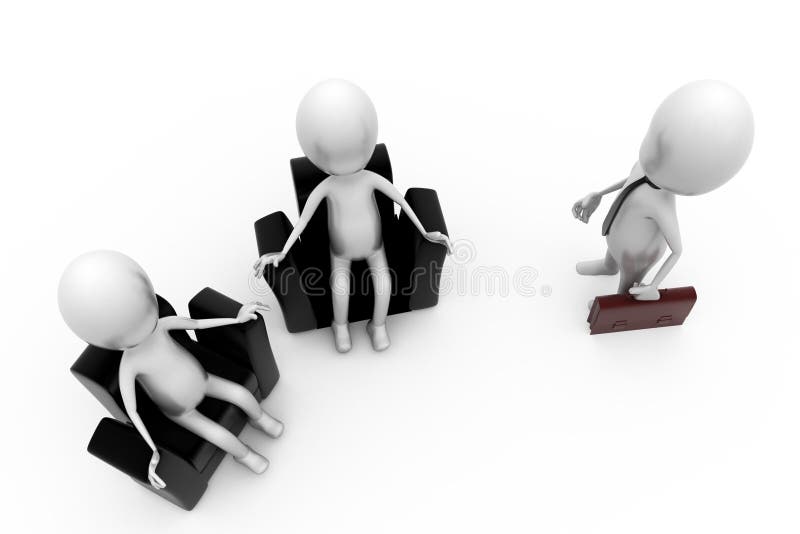 3d man interview concept stock photo. Image of meeting - 46860754