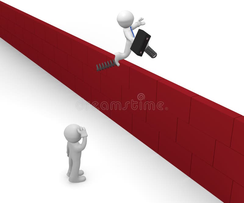 Jumping Over Wall Stock Illustrations – 104 Jumping Over Wall Stock ...