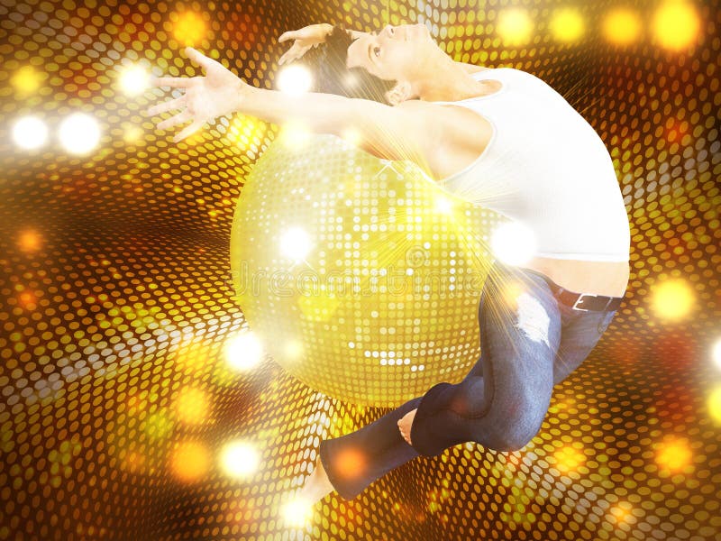 Jumping Man Dotted Disco Background Stock Illustrations – 7 Jumping Man ...