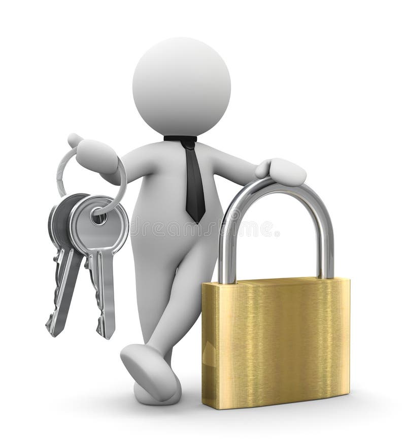 3d Man Padlock Stock Illustrations – 1,452 3d Man Padlock Stock ...