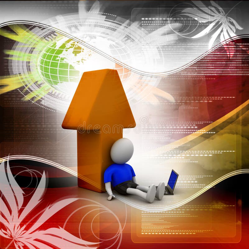 3d Man Rest Arrow Concept Stock Illustrations – 4 3d Man Rest Arrow ...