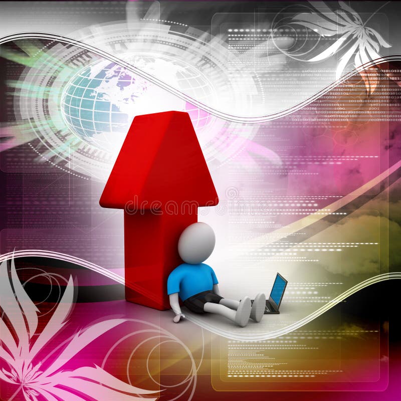 3d Man Rest Arrow Concept Stock Illustrations – 4 3d Man Rest Arrow ...