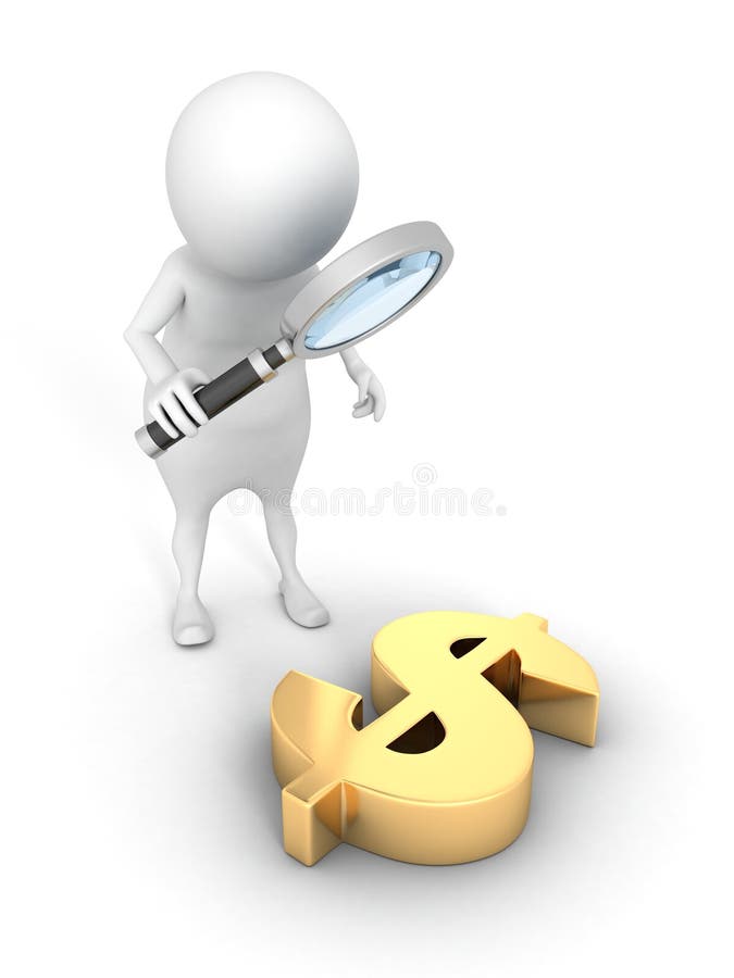 3d Man Looking Magnifying Glass Stock Illustrations – 531 3d Man ...