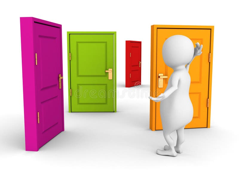 3d Man Your Choice stock illustration. Illustration of blue - 43418624