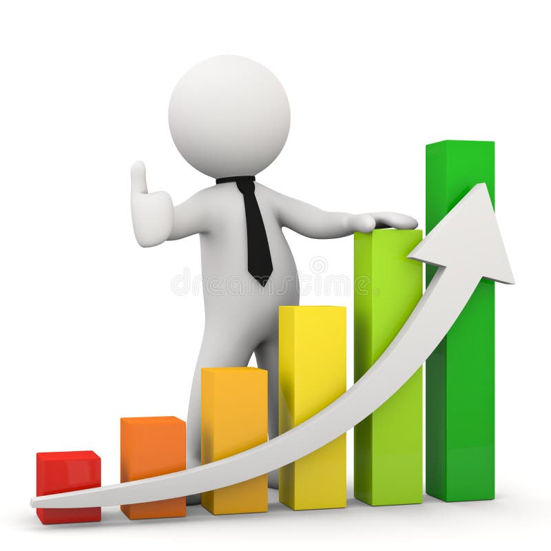 Colorful Growth Bars Chart. Vector Infographic Elements. Business ...