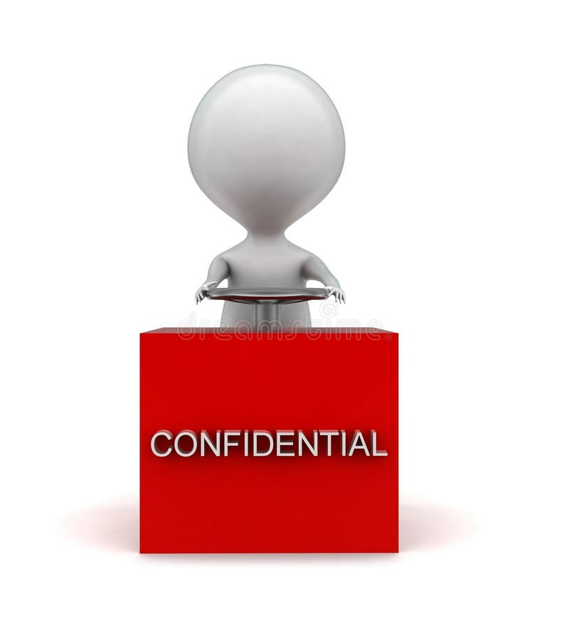 3d Man Opening a Confidential Locker Vault Box Concept Stock ...