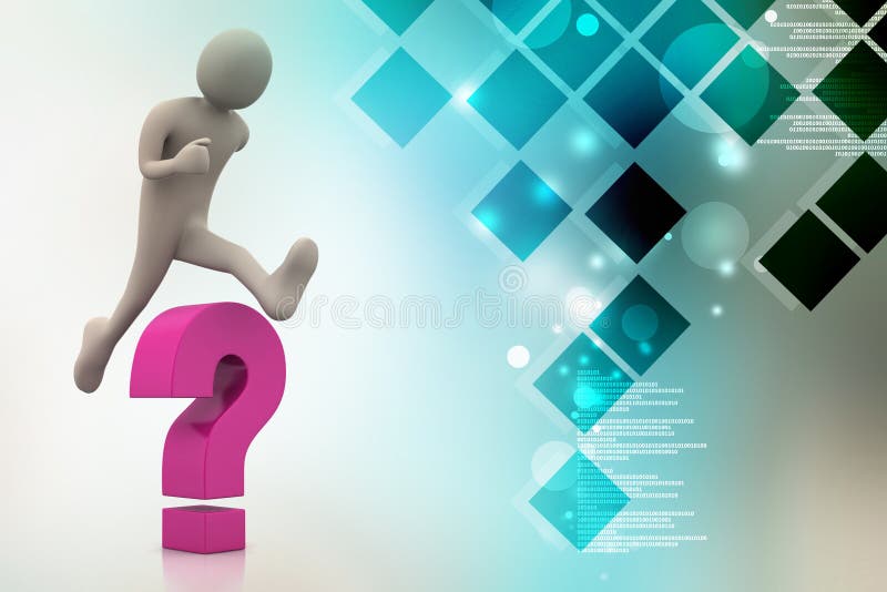 Overcome Problem with Solution Stock Illustration - Illustration of ...