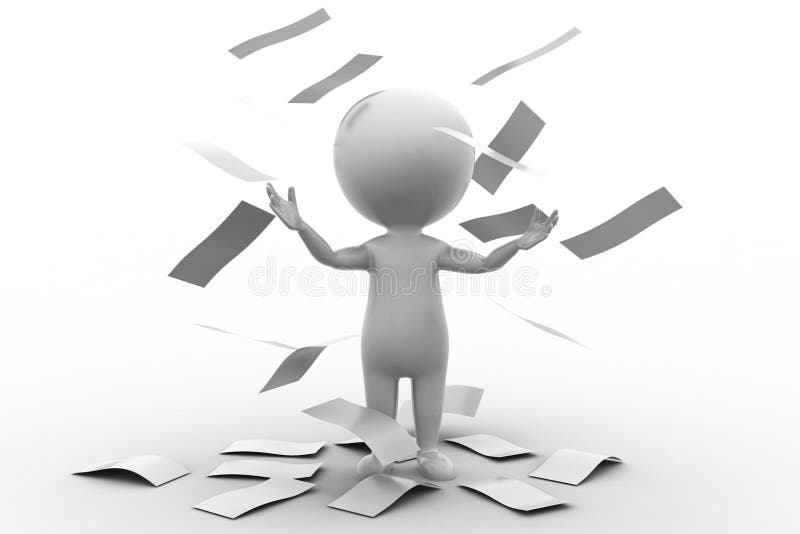 Paper Flood stock vector. Illustration of lots, stress - 1911076