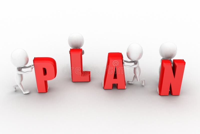 Building a Plan stock illustration. Illustration of infrastructure ...