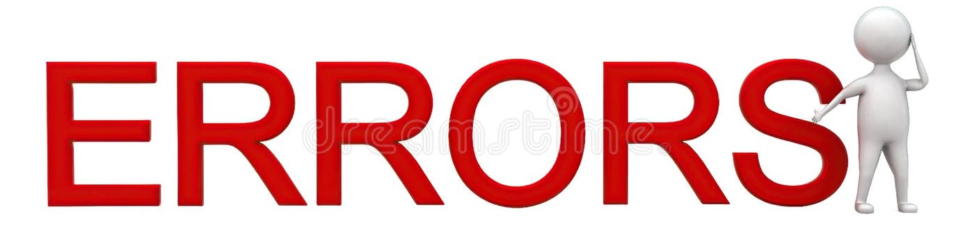 Errors 3d Stock Illustrations – 271 Errors 3d Stock Illustrations, Vectors & Clipart - Dreamstime