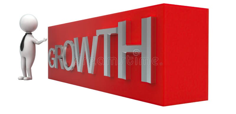 A Man Presenting Growth Charts Trending Flat Illustration Stock ...