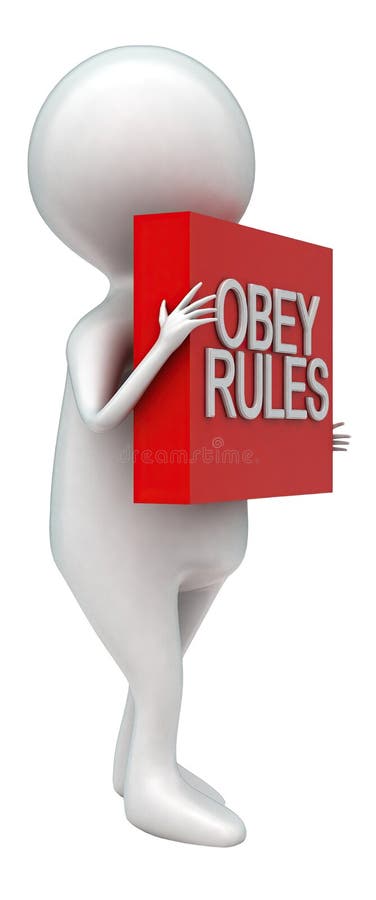 3d man rules stock illustration. Illustration of rules - 43027866