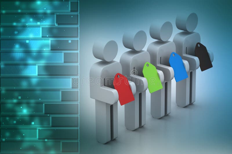 3d man with price tag stock illustration. Illustration of people - 51033479