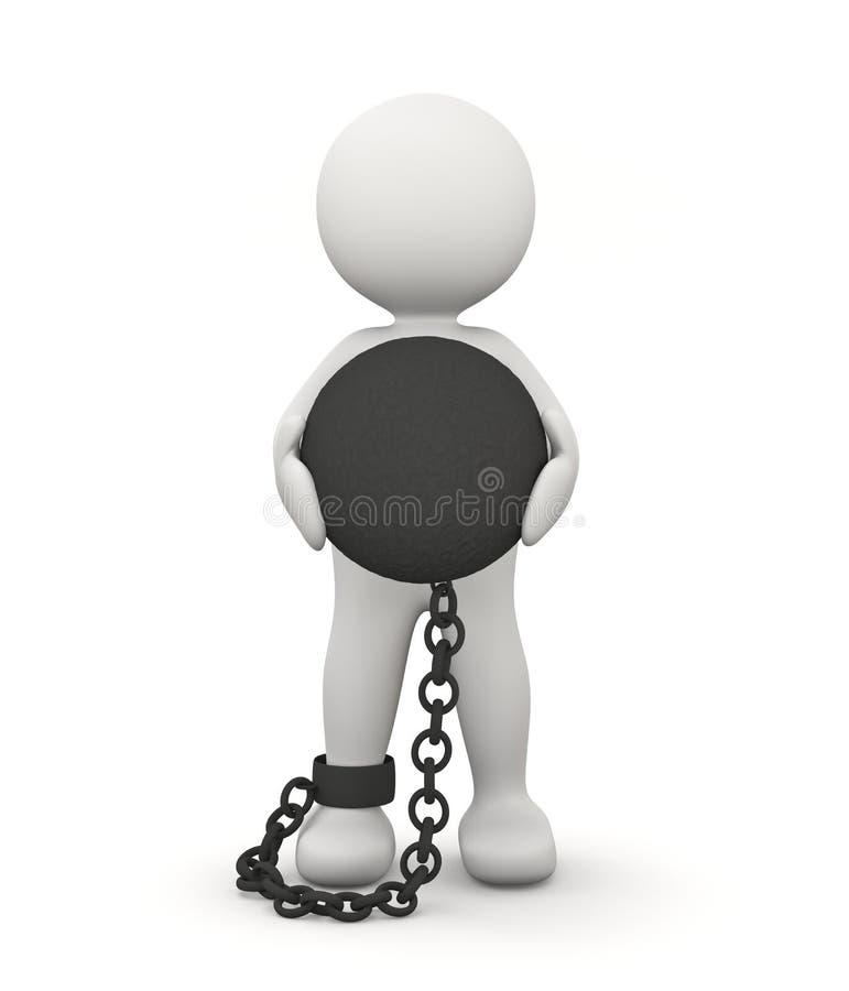 3d Man Chained Stock Illustrations – 199 3d Man Chained Stock ...