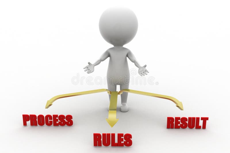 Rules Word Sign. Vertical Stack of Rose Gold Metallic Toy Blocks Stock ...