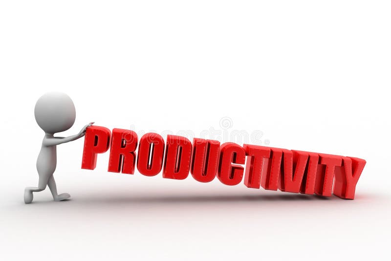 Productivity Motivational Poster on Grunge Background Stock Vector ...