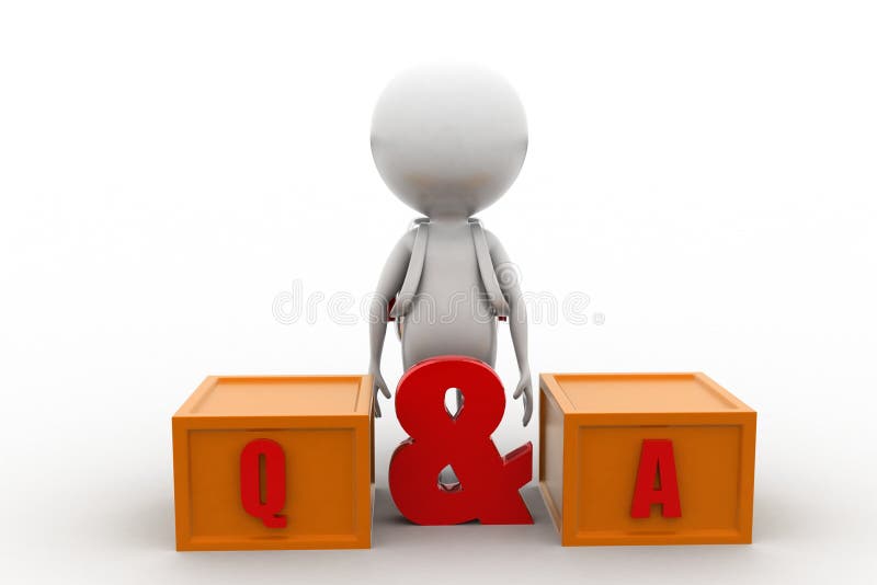 Blood Types Standing on Blood Cells. 3D Illustration Stock Illustration ...