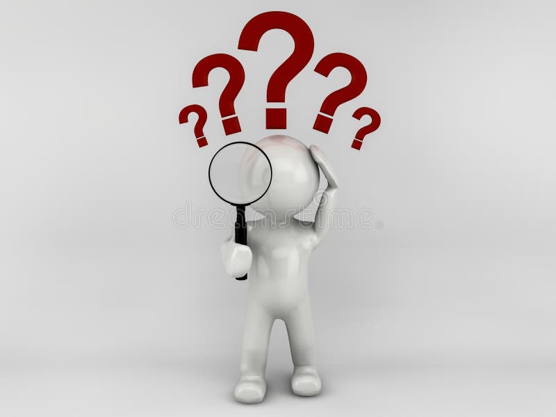 3d Man Red Question Mark Stock Illustrations – 1,639 3d Man Red ...