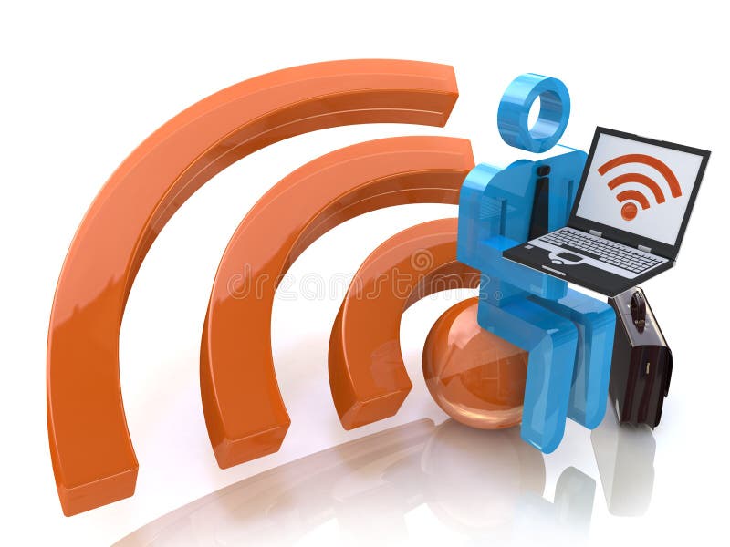 RSS feed stock illustration. Illustration of computer - 35774482