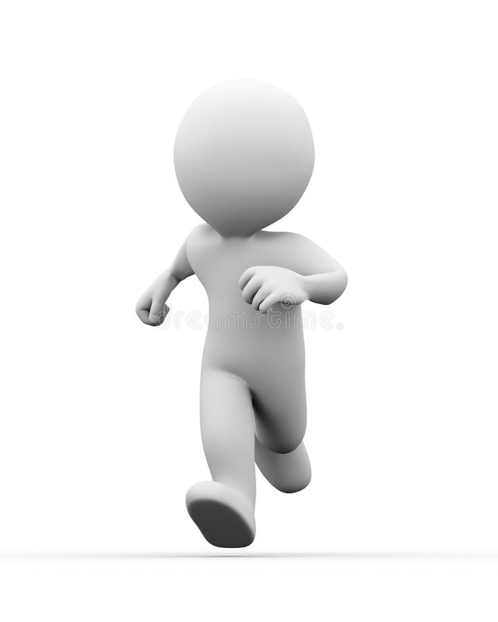 3d man - Bulb idea stock illustration. Illustration of human - 17627351