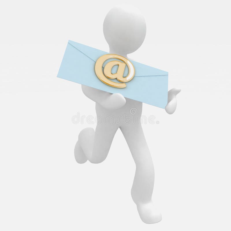 Send a mail stock illustration. Illustration of mail, message - 3304586