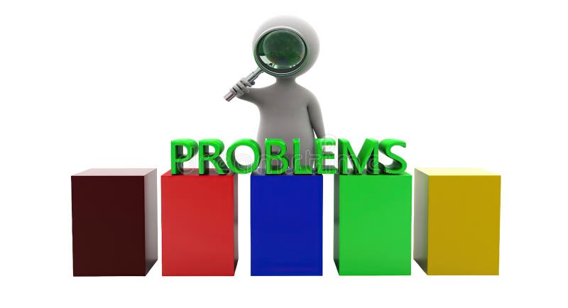Searching problems stock illustration. Illustration of business - 71601797