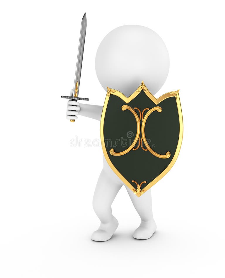 3d Man Shield Stock Illustrations – 3,614 3d Man Shield Stock ...
