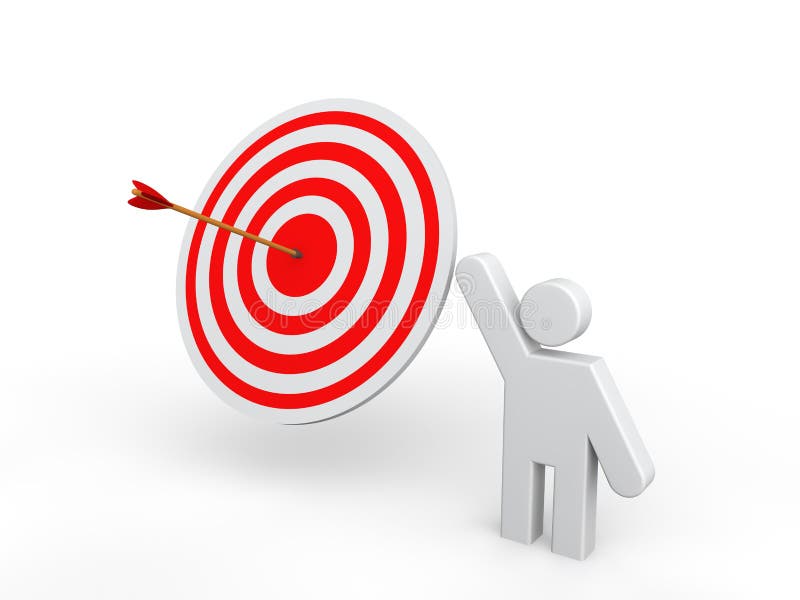 3d Man Showing Center Target Stock Illustrations – 38 3d Man Showing ...