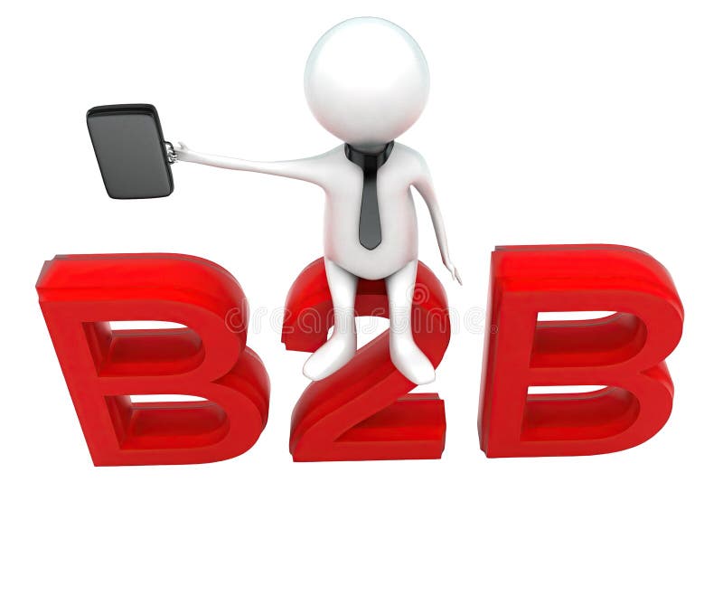 B2b Concept 3d Rendering Stock Illustrations – 109 B2b Concept 3d ...
