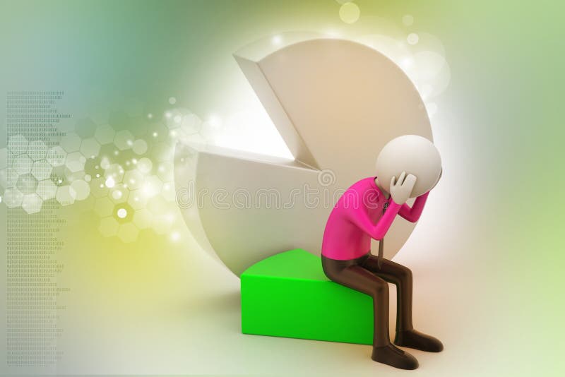 3d Man Profit Loss Concept Stock Illustrations – 125 3d Man Profit Loss ...