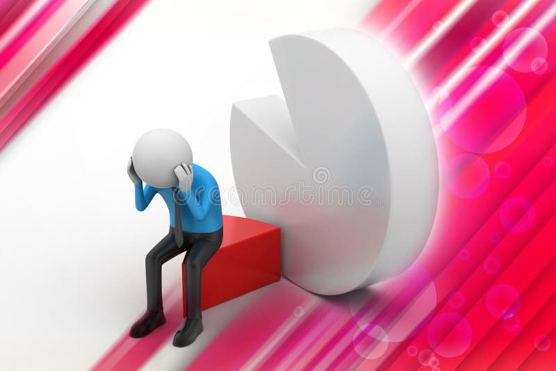 3d Man Profit Loss Concept Stock Illustrations – 125 3d Man Profit Loss ...