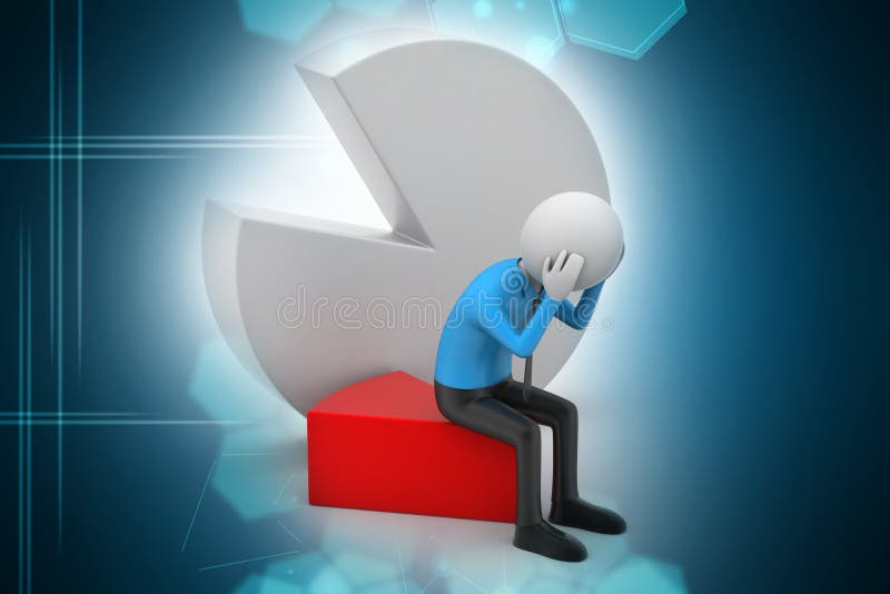3d Man Profit Loss Concept Stock Illustrations – 125 3d Man Profit Loss ...