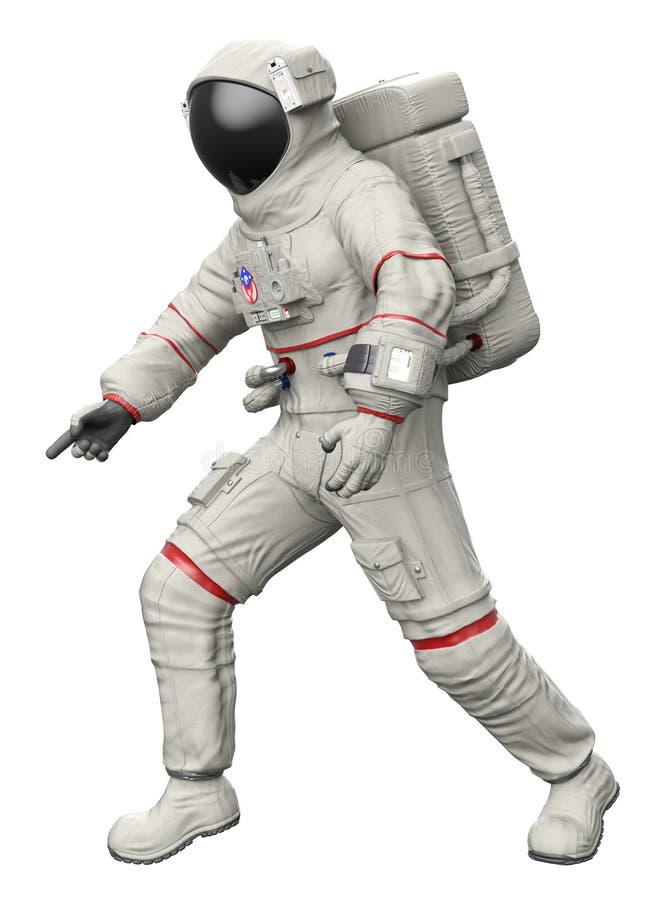 3D Man in spaceman suit stock illustration. Illustration of spaceman ...