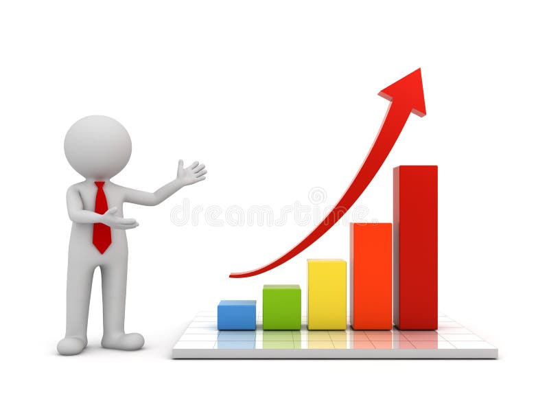 Man Presenting Business Growth Chart Graph Stock Illustrations – 925 ...