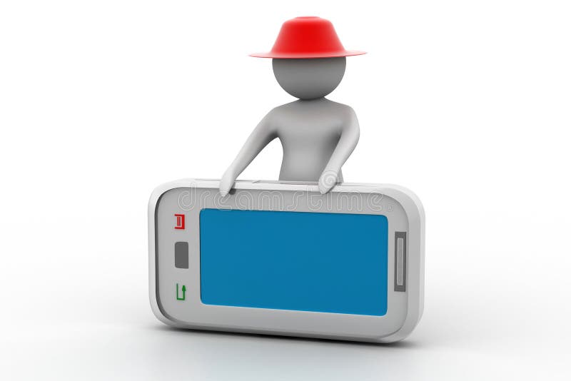 3d Small White Man Smart Stock Illustrations – 98 3d Small White Man ...