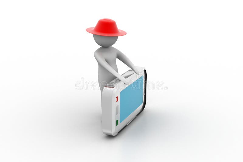 3d Small White Man Smart Stock Illustrations – 98 3d Small White Man ...