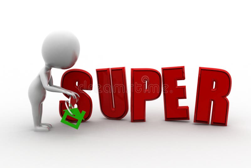 Super 3D Word Best Choice Powerful Great Compliment Stock Illustration ...