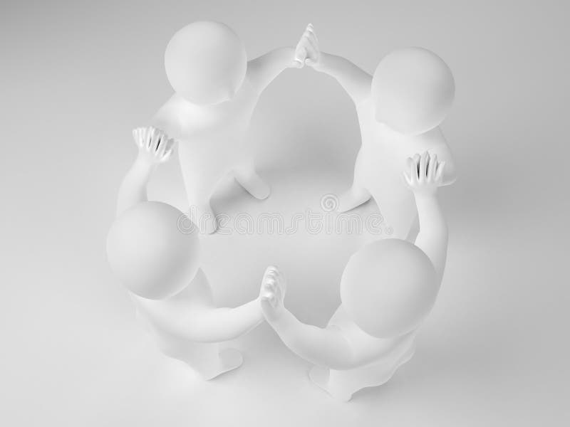 3d man teamwork stock illustration. Illustration of render - 47422122