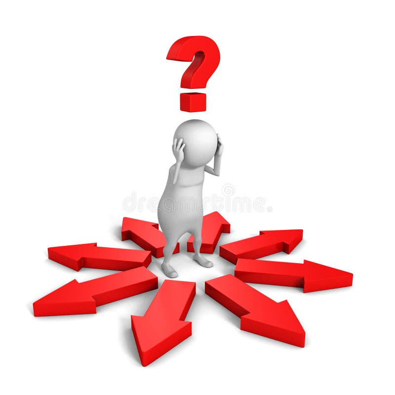 Confusing Ideas Illustration Stock Illustration - Illustration of ...