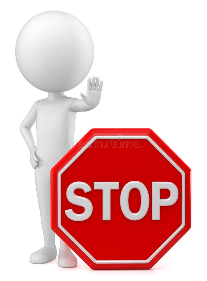 No sign. 3d render. stock illustration. Illustration of banned - 35185826