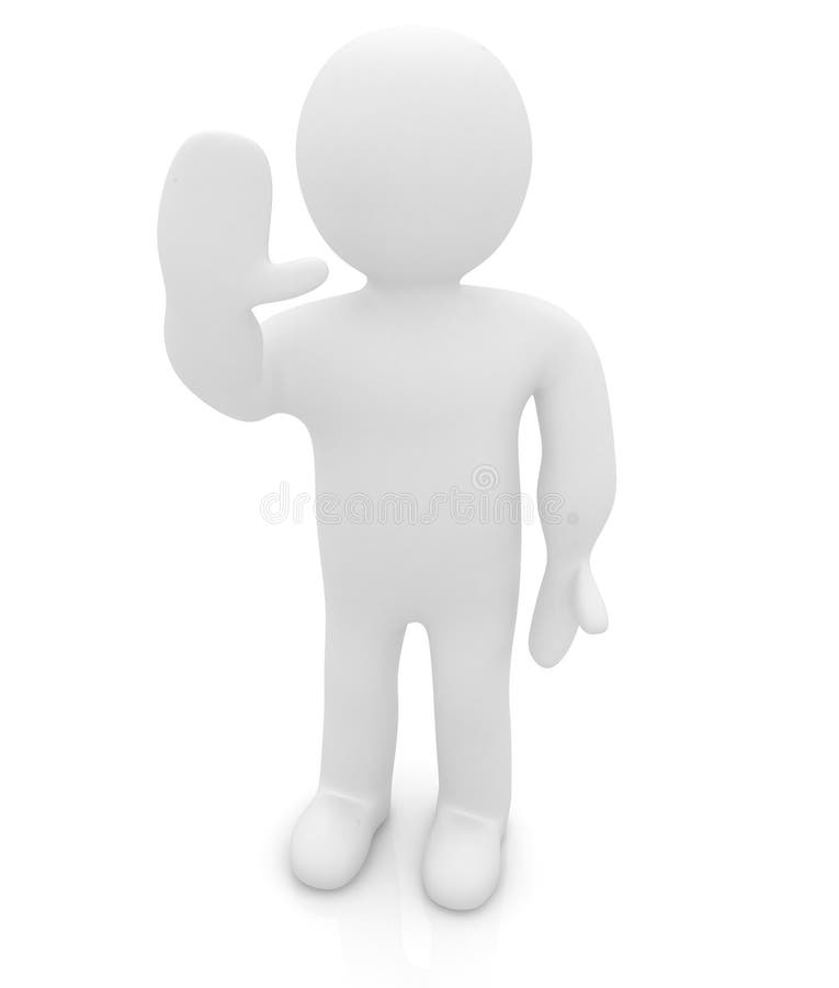 3d Man. Series: Human Emotions - Clapping Stock Illustration ...