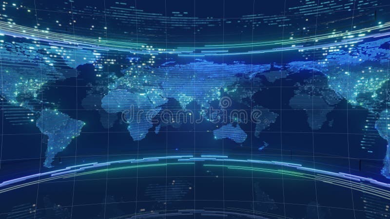 Impressive 3D Map Animation Stock Video - Video of revolving, space ...