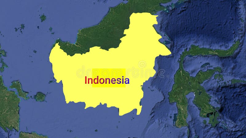 3D Map Animation Indonesia, Planet Earth from Space Indonesia ...