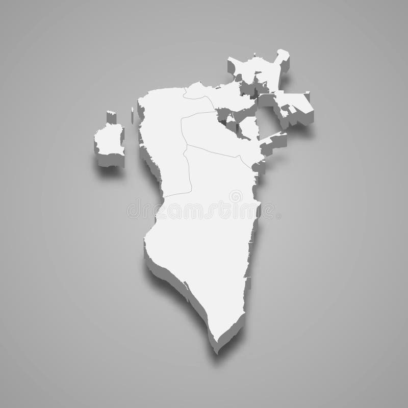 3d Map with Borders Template for Your Design Stock Illustration ...